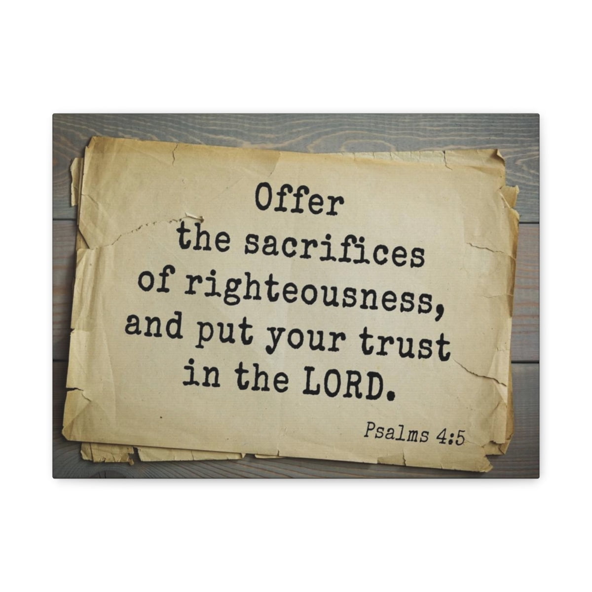Scripture Walls Psalms 4:5 Trust In The Lord Bible Verse Canvas ...