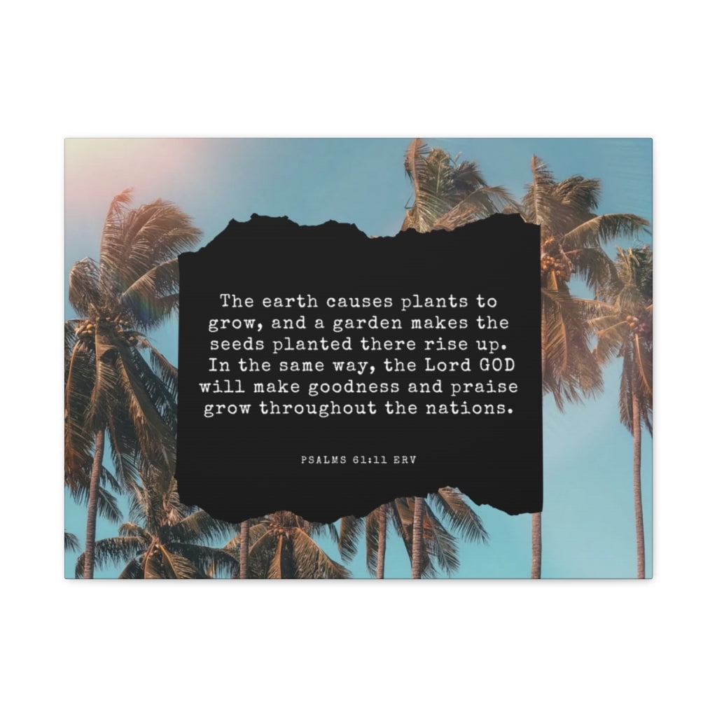 Scripture Walls Psalms 61:11 Goodness And Praise Bible Verse Canvas ...