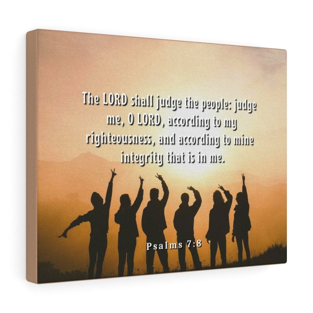 Scripture Walls Psalms 7:8 Judge The People Bible Verse Canvas ...