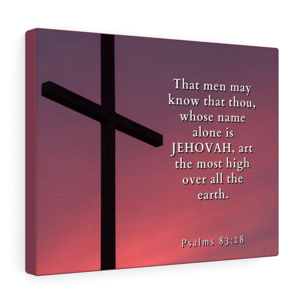 Scripture Walls Psalms 83:18 Most High Bible Verse Canvas Christian ...