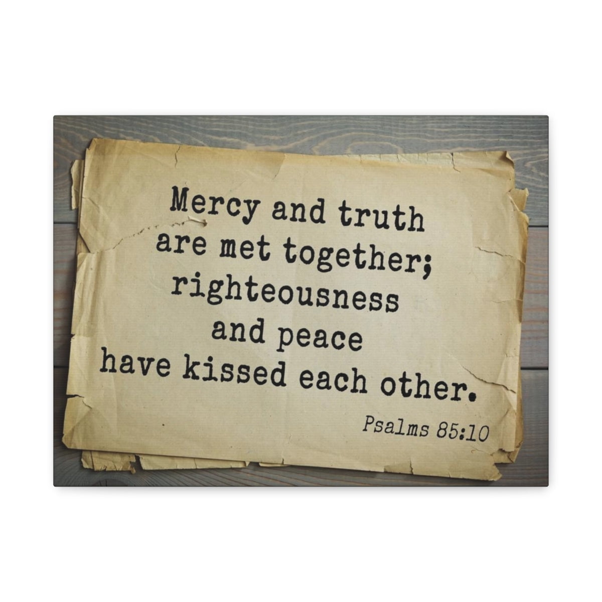 Scripture Walls Psalms 85:10 Mercy And Truth Bible Verse Canvas ...