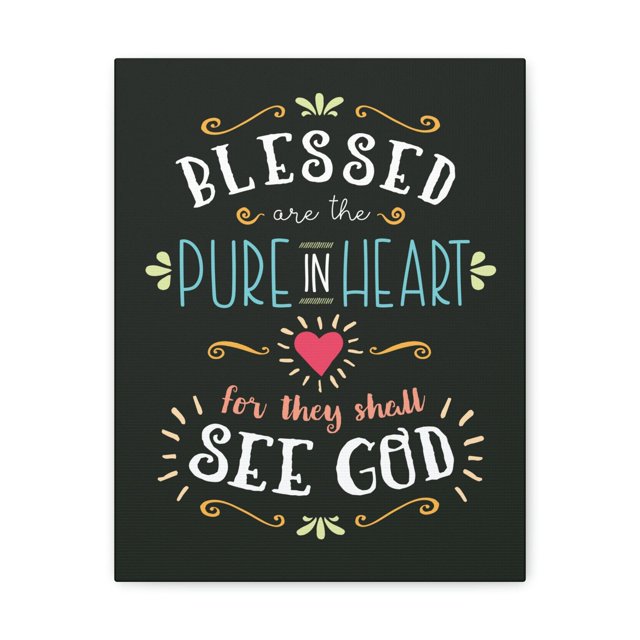 Scripture Walls Pure In Heart Matthew 5:8 Dark Christian Wall Art Bible ...