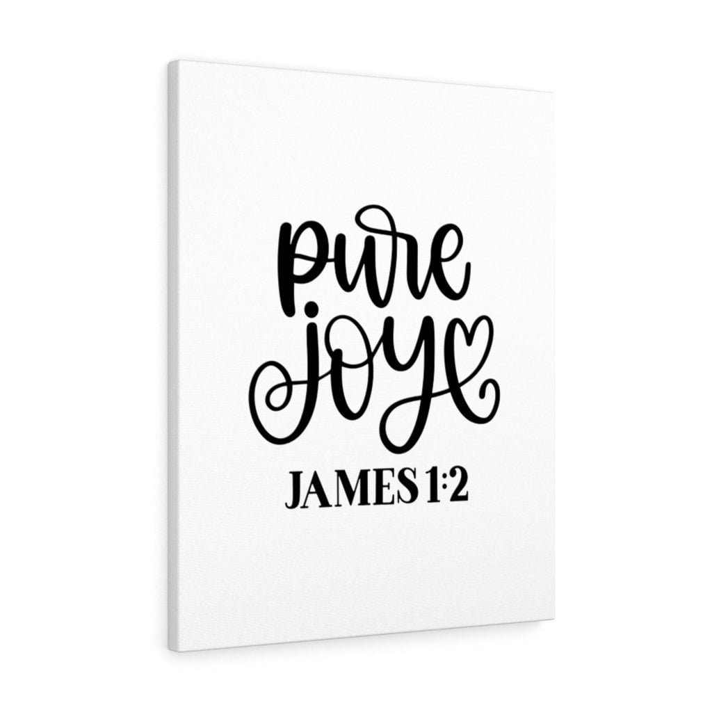 Scripture Walls Pure Joy James 1:2 Bible Verse Canvas Christian Wall ...