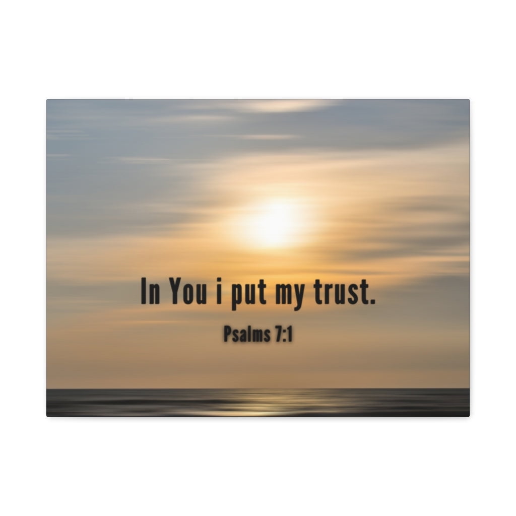 Scripture Walls Put My Trust Psalm 7:1 Bible Verse Canvas Christian ...