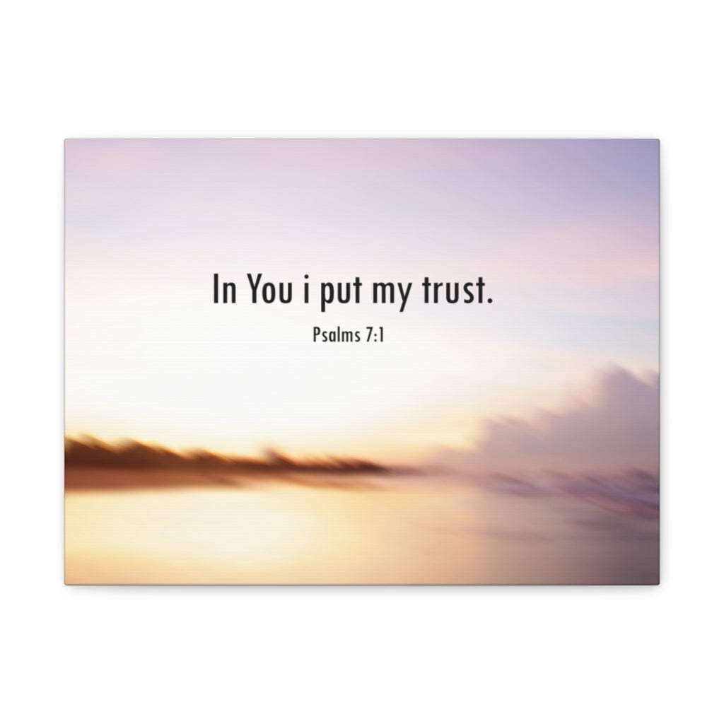 Scripture Walls Psalms 7:1 Put My Trust Bible Verse Canvas Christian ...