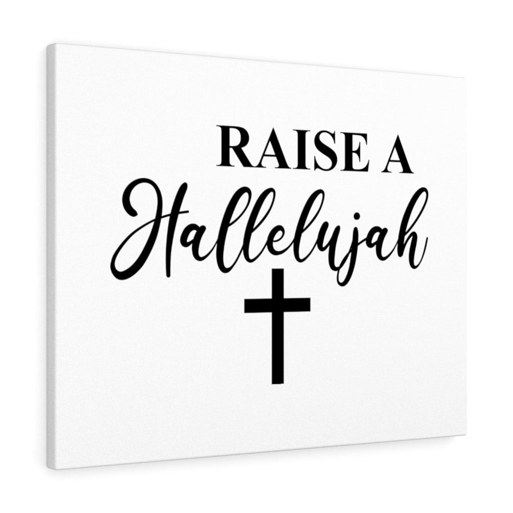 Scripture Walls Raise A Hallelujah Cross Bible Verse Canvas Christian ...