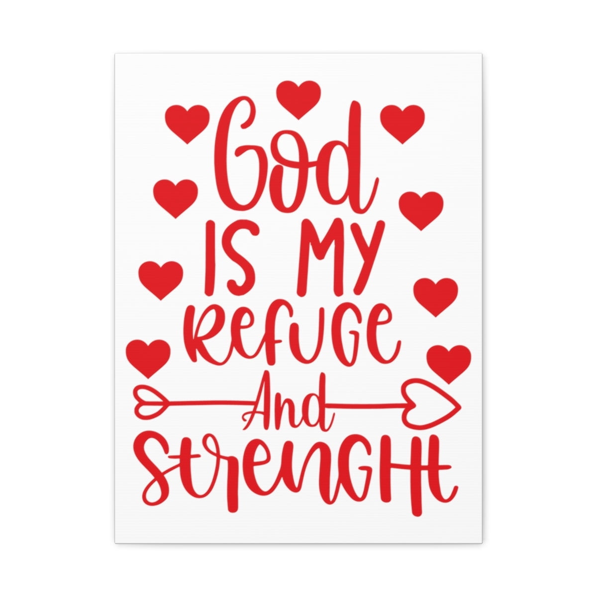 Scripture Walls Psalm 18:30 Refuge And Strength Bible Verse Canvas ...