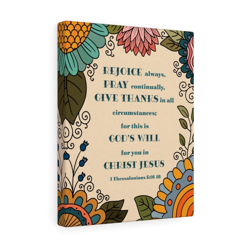 Scripture Walls Rejoice Always 1 Thessalonians 5:16-18 Colorful Bible ...