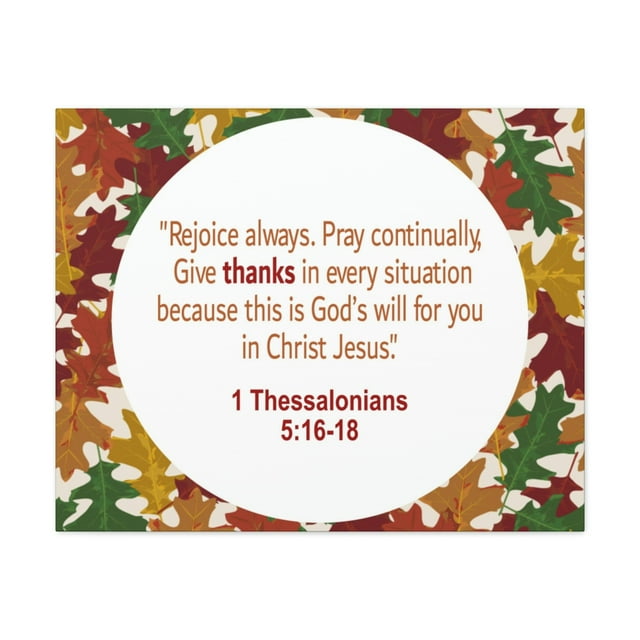 Scripture Walls Rejoice Always 1 Thessalonians 5:16 Bible Verse Canvas ...
