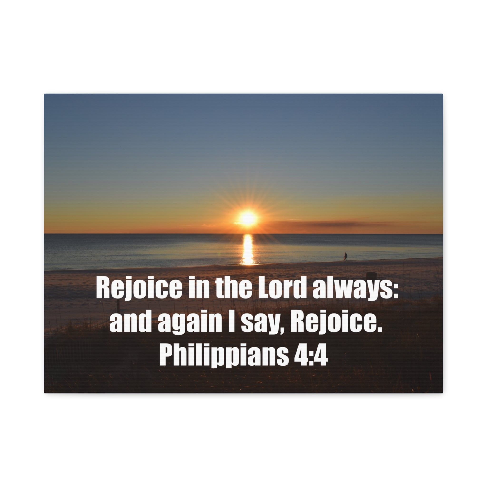 Scripture Walls Rejoice In The Lord Philippians 4:4 Sunset Bible Verse ...