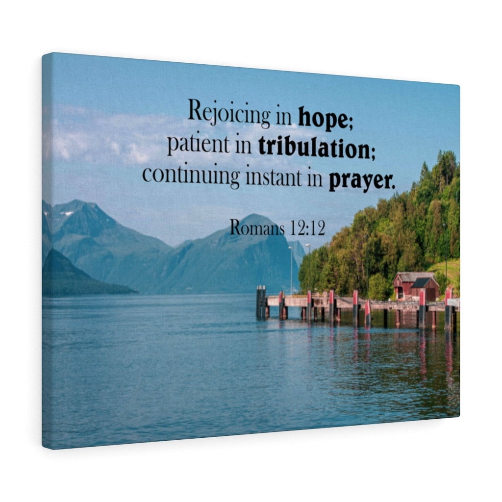 Scripture Walls Rejoicing in Hope Romans 12:12 Bible Verse Canvas ...