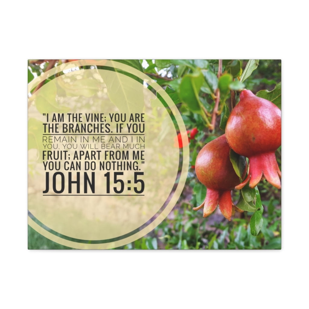 Scripture Walls John 15:5 Remain In Me Bible Verse Canvas Christian ...