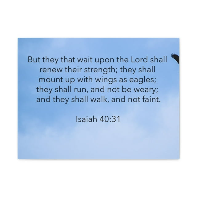Scripture Walls Renew Their Strength Isaiah 40:31 Bible Verse Canvas ...