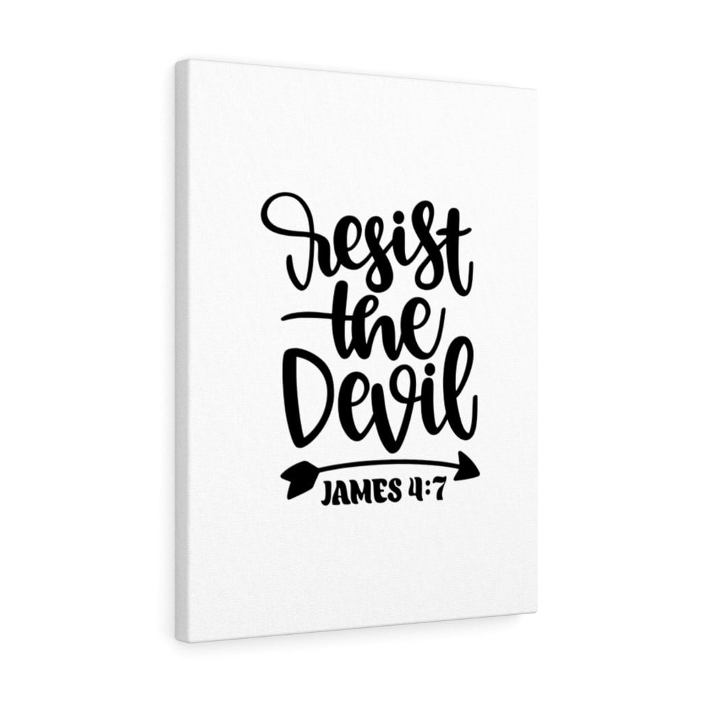 Scripture Walls Resist James 4:7 Bible Verse Canvas Christian Wall Art ...