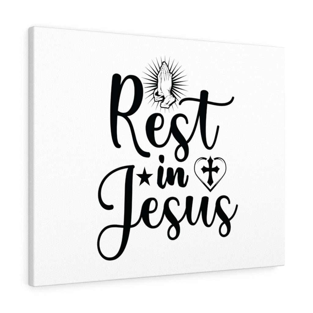 Scripture Walls Rest In Jesus Bible Verse Canvas Christian Wall Art ...