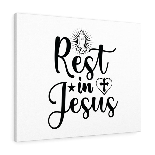 Scripture Walls Rest In Jesus Bible Verse Canvas Christian Wall Art ...