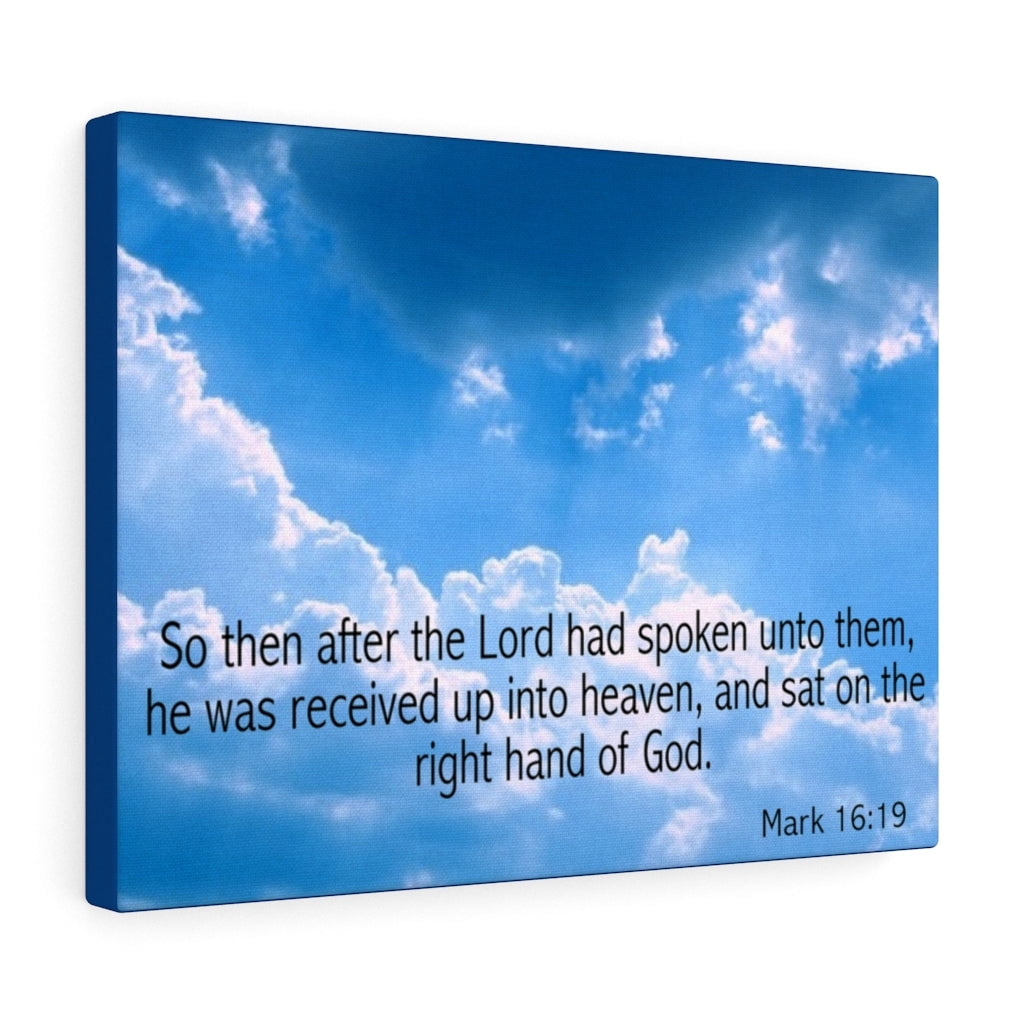 Scripture Walls Right Hand of God Mark 16:19 Bible Verse Canvas ...