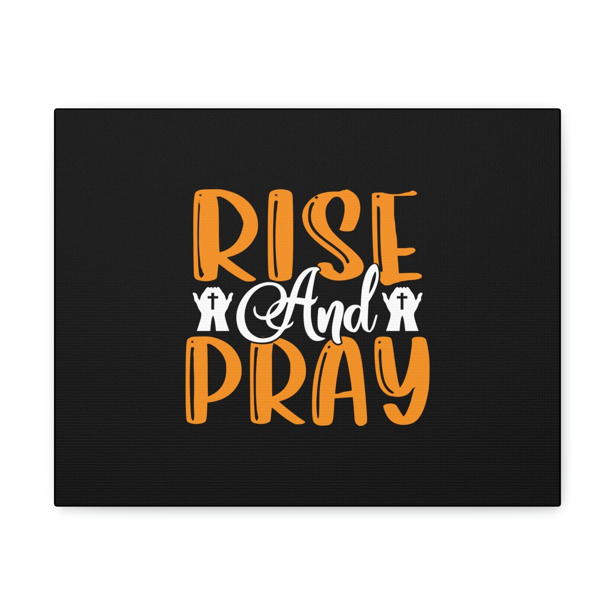 Scripture Walls Rise And Pray Mark 1:35 Orange Christian Wall Art Bible ...