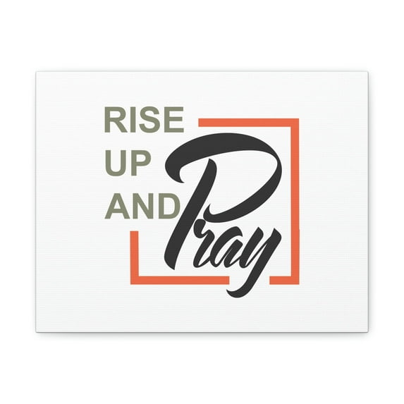 Scripture Walls Rise Up And Pray Mark 1:35 Red Line Christian Wall Art ...