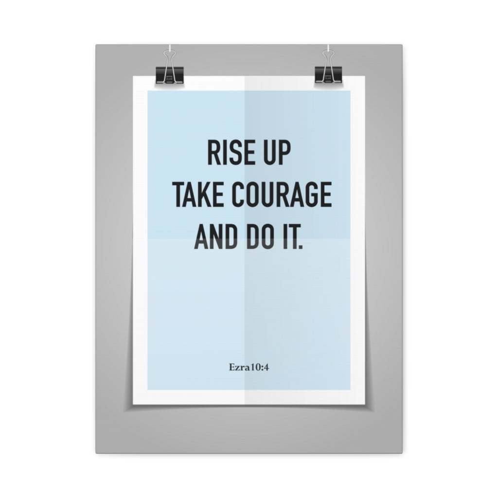 Scripture Walls Rise Up Take Courage Ezra 10:4 Christian Wall Art Bible ...