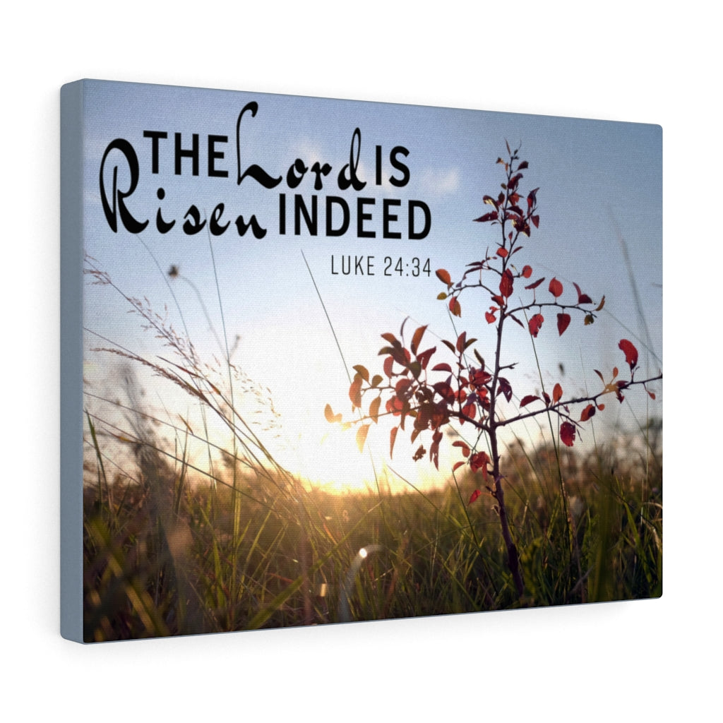 Scripture Walls Risen Indeed Luke 24:34 Bible Verse Canvas Christian ...