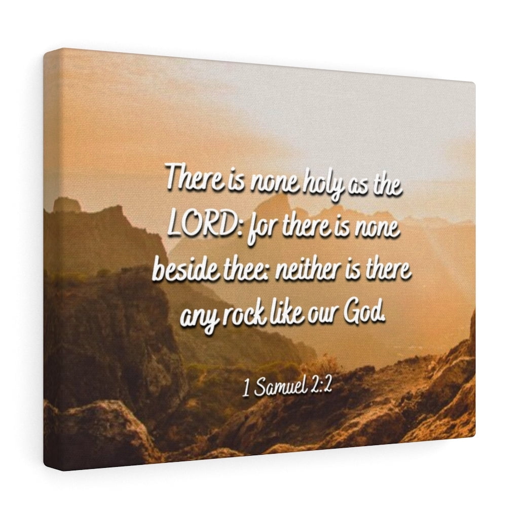 Scripture Walls Rock 1 Samuel 2:2 Bible Verse Canvas Christian Wall Art ...