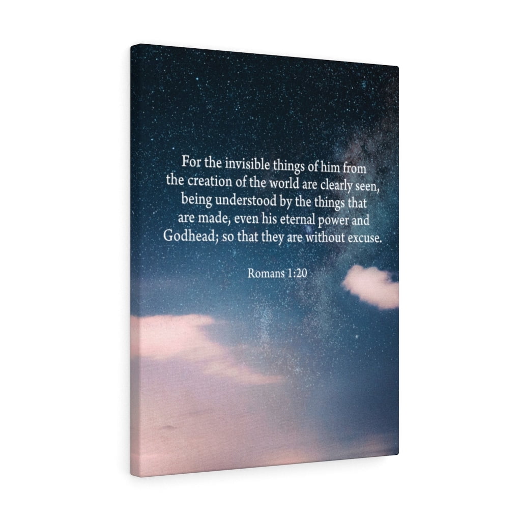 Scripture Walls Romans 1:20 Without Excuse Bible Verse Canvas Christian ...