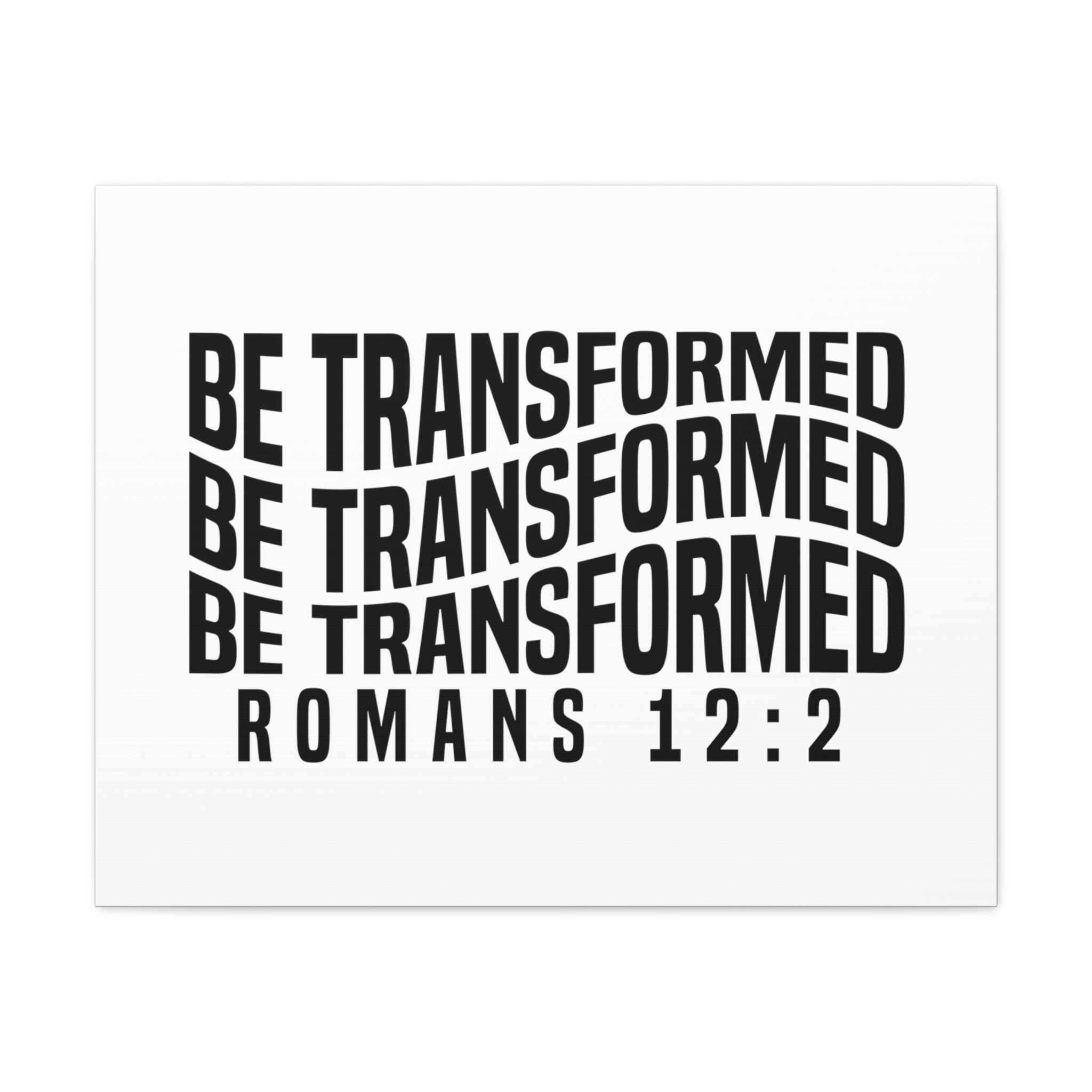 Scripture Walls Romans 12:2 Be Transformed Bible Verse Canvas Christian ...