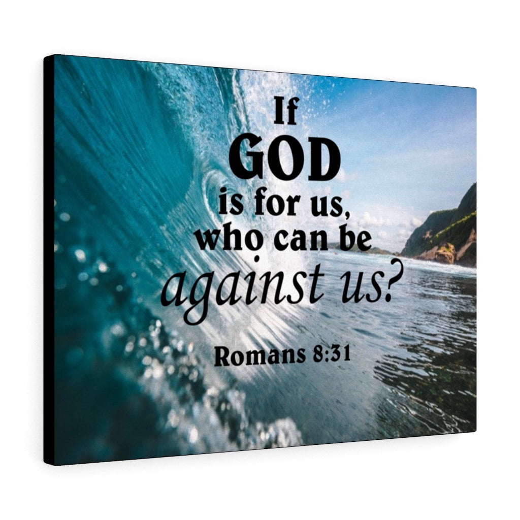 Scripture Walls Romans 8:31 Fearless Bible Verse Canvas Christian Wall ...