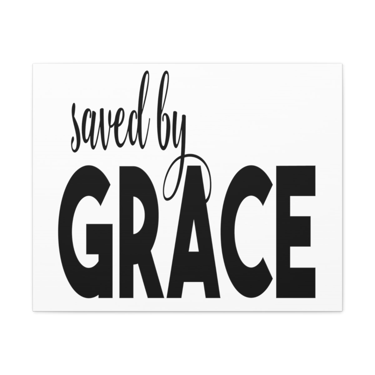 Scripture Walls Saved By Grace Ephesians 2:8-9 Bold Christian Wall Art ...
