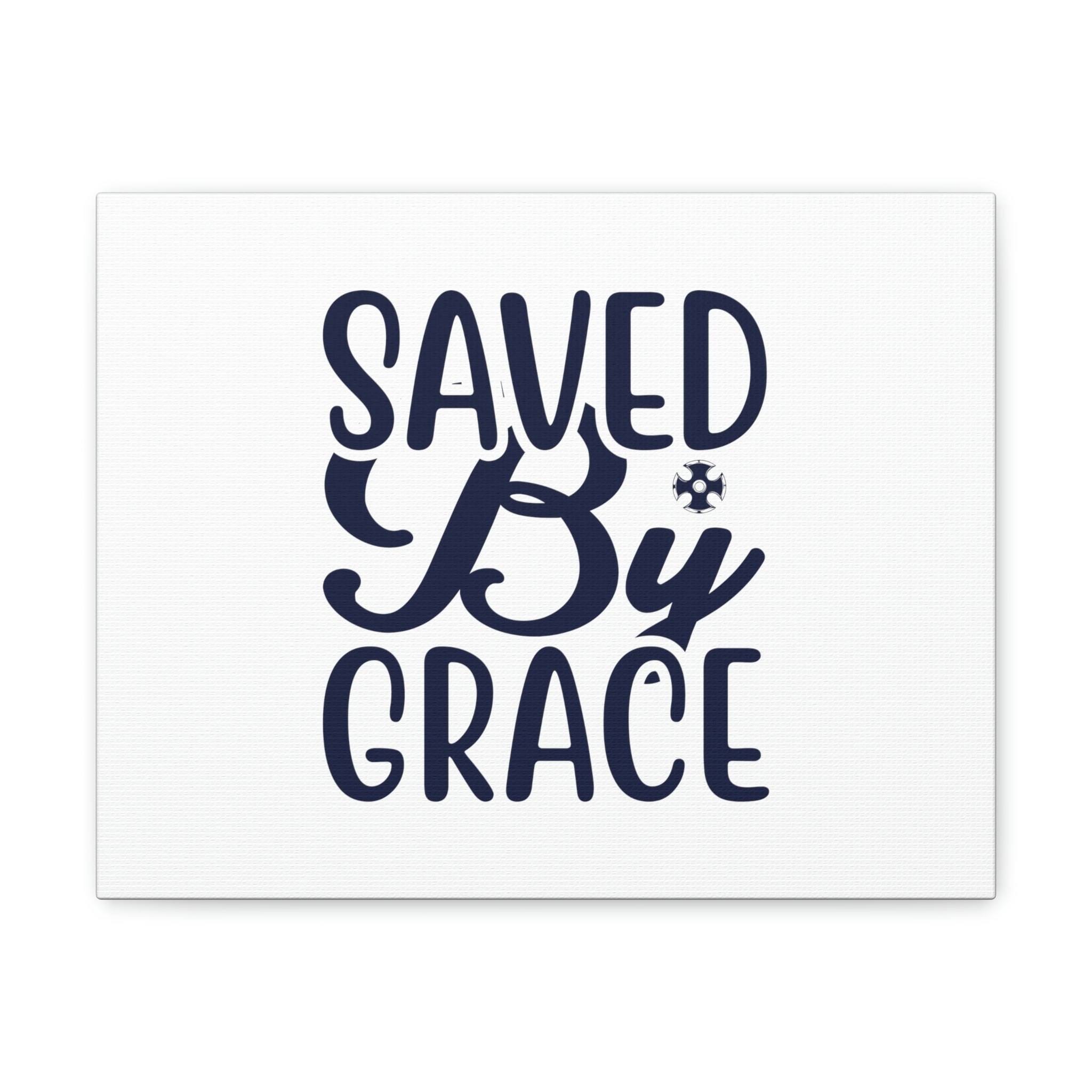 Scripture Walls Saved By Grace Ephesians 2:8 White Christian Wall Art ...