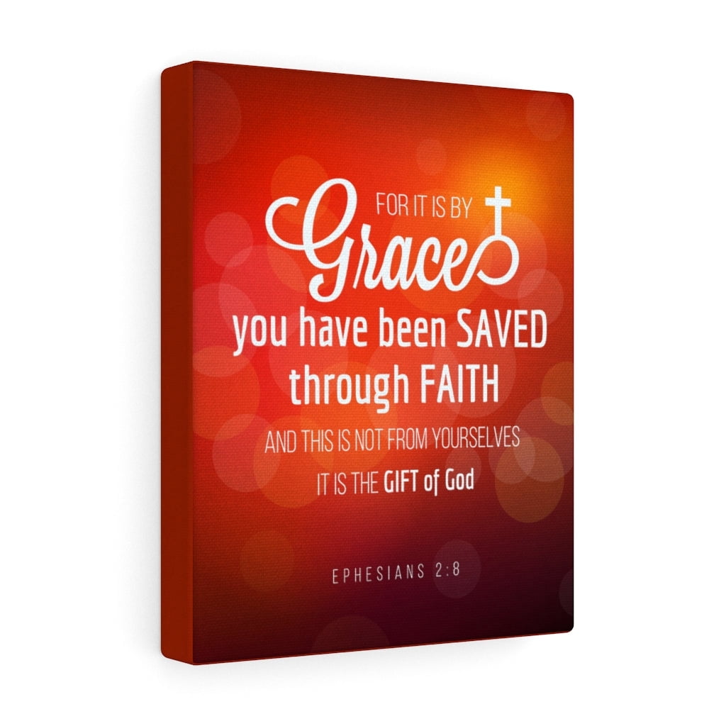 Scripture Walls Saved Through Faith Ephesians 2:8 Wall Art Bible Verse ...