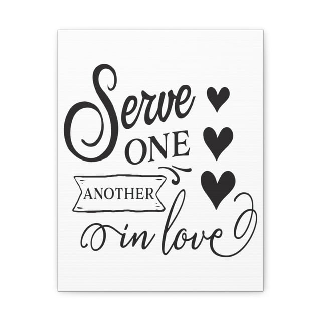 Scripture Walls Serve One Another Matthew 5:44 Christian Wall Art Print ...