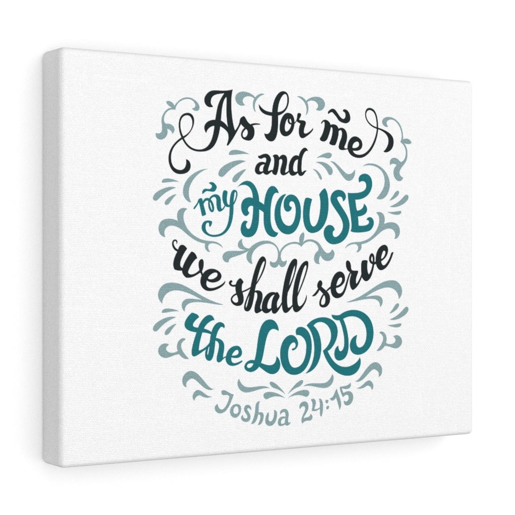 Scripture Walls Serve The Lord Light Blue Joshua 24:15 Bible Verse ...