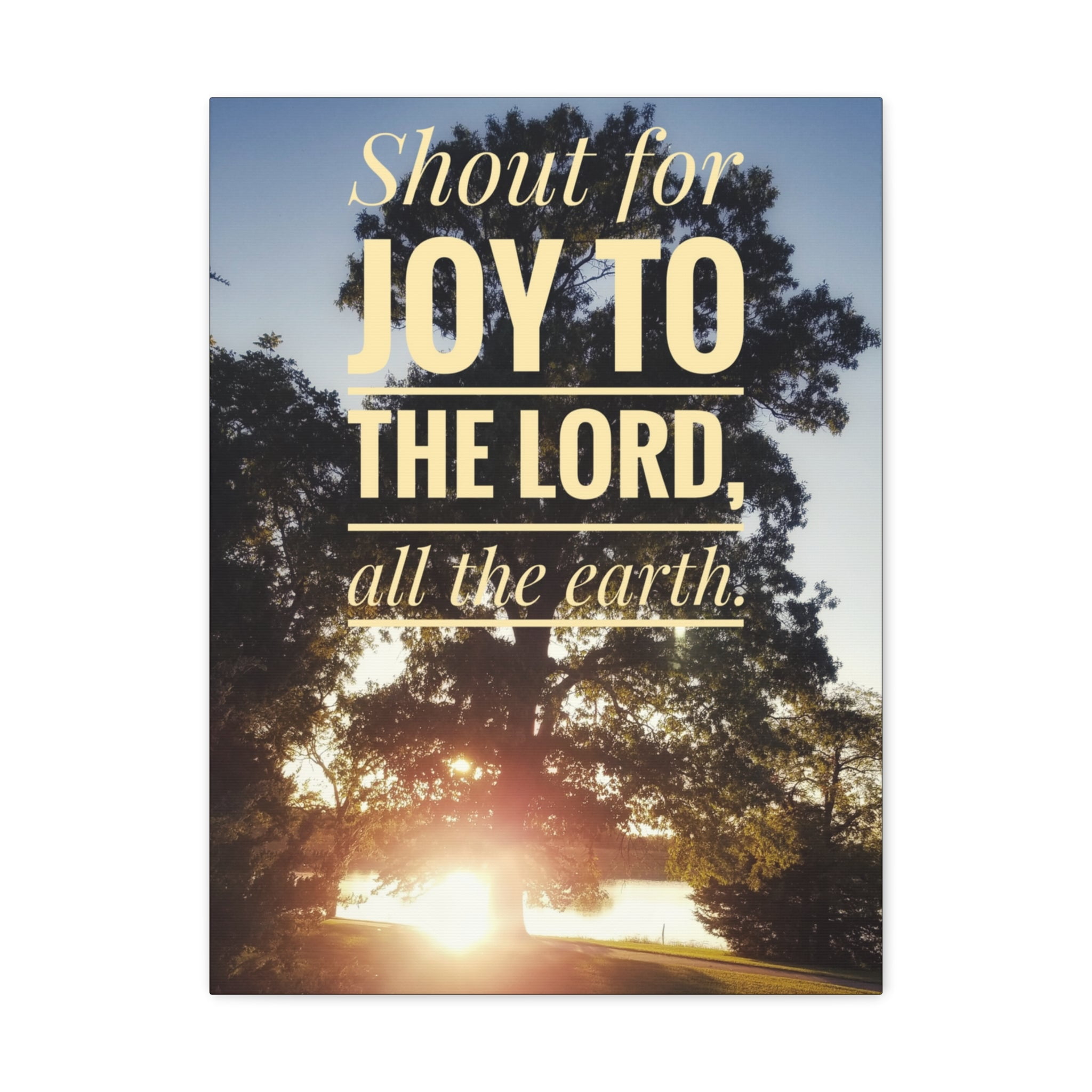 Scripture Walls Psalm 100:1 Shout For Joy Bible Verse Canvas Christian ...