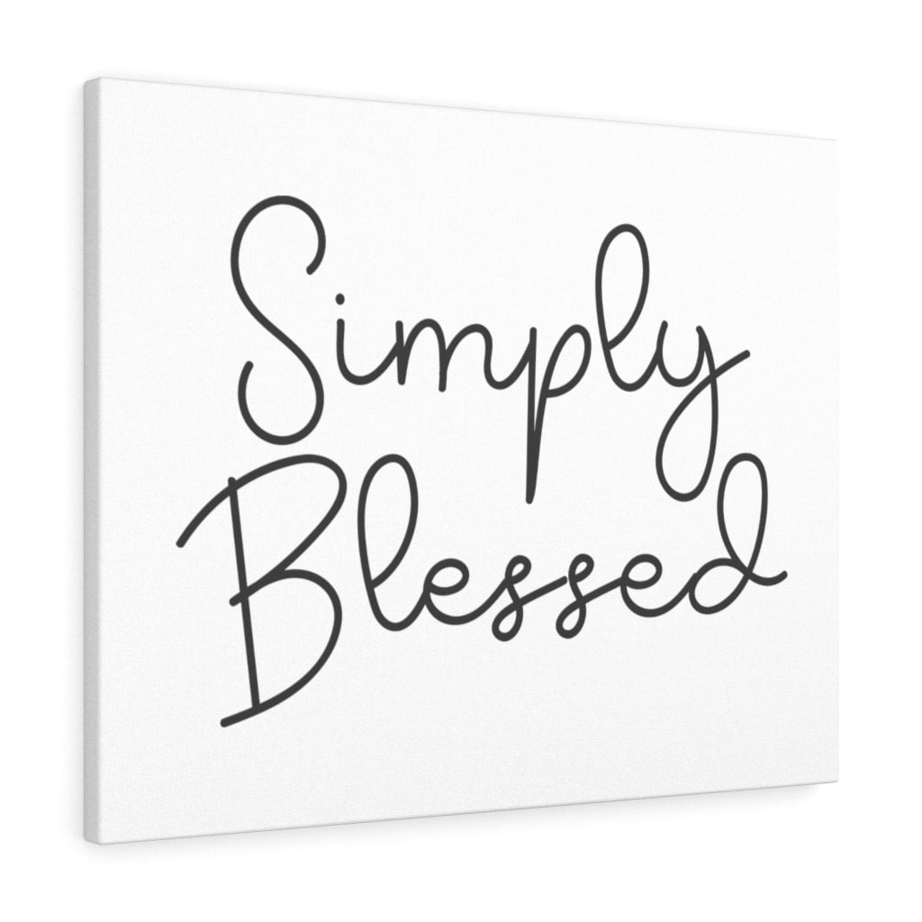 Scripture Walls Simply Blessed Plain Bible Verse Canvas Christian Wall ...