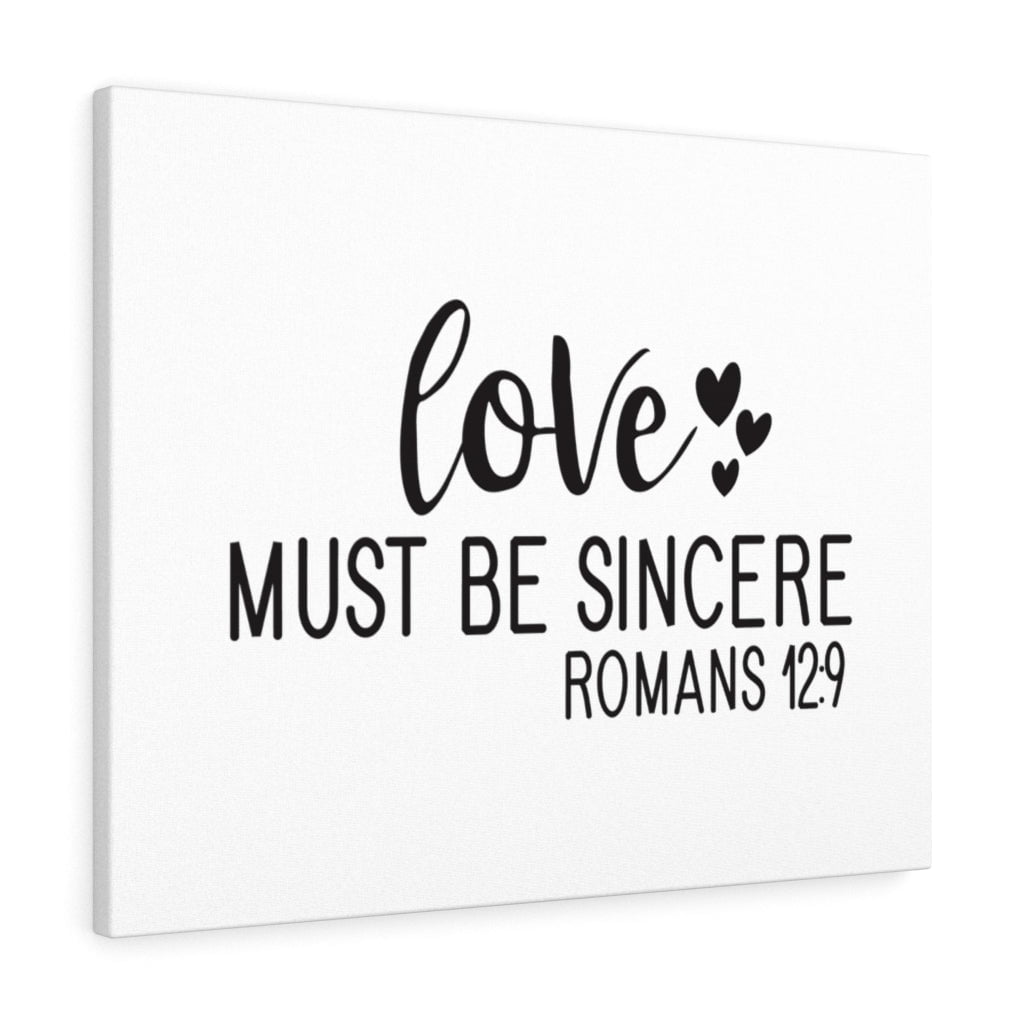 Scripture Walls Sincere Romans 12:9 Bible Verse Canvas Christian Wall ...