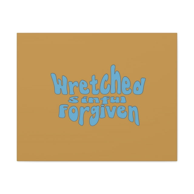 Scripture Walls Sinful But Forgiven Orange Luke 6:37 Bible Canvas ...