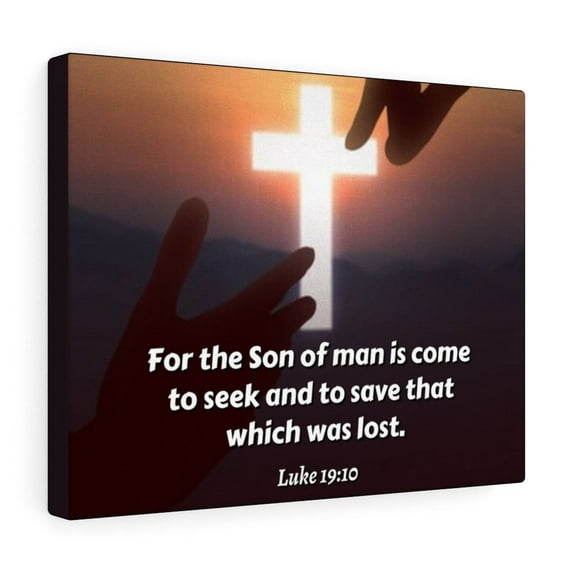 Scripture Walls Son Of Man Luke 19:10 Bible Verse Canvas Christian Wall ...
