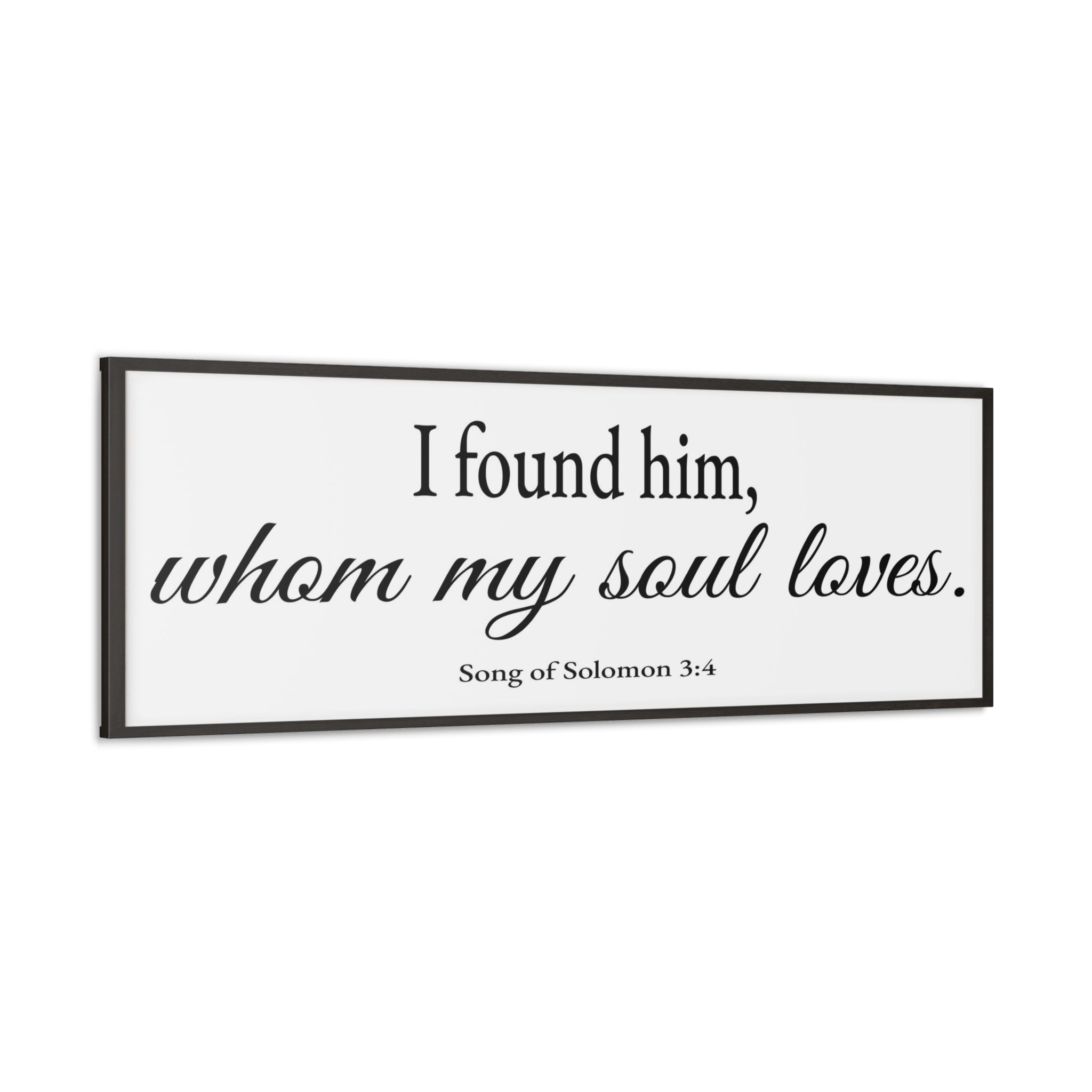 Song of Solomon 3:4 White Bible Verse Canvas Christian Wall Art Ready ...
