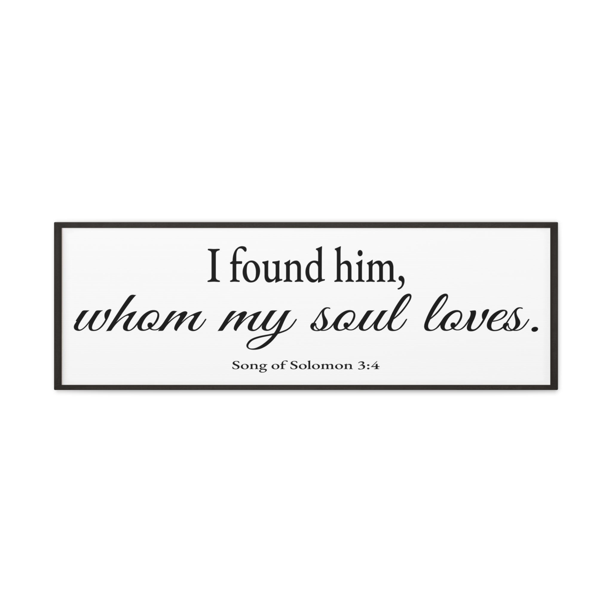 Song of Solomon 3:4 White Bible Verse Canvas Christian Wall Art Ready ...