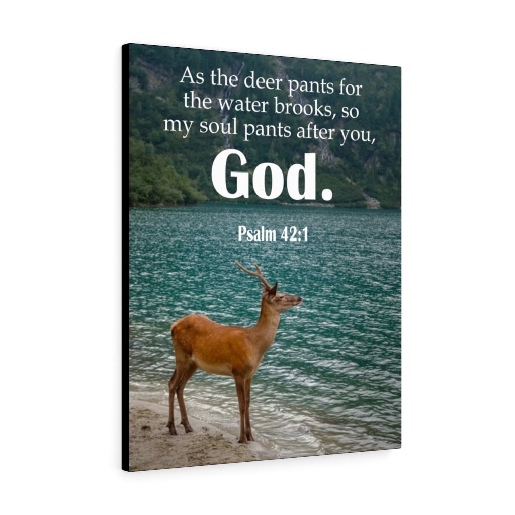 Scripture Walls Psalm 42:1 Soul Pants Bible Verse Canvas Christian Wall ...