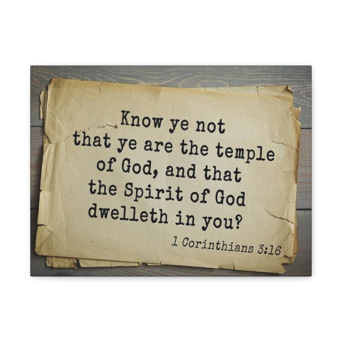 Scripture Walls Spirit Of God 1Corinthians 3:16 Bible Verse Canvas ...