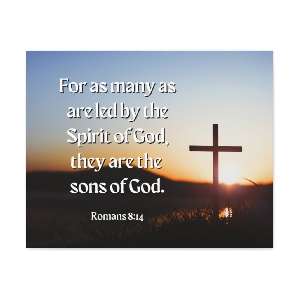 Scripture Walls Spirit Of God Romans 8:14 Bible Verse Canvas Christian ...