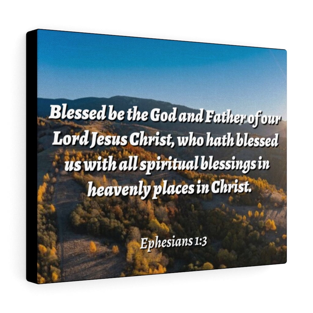 Scripture Walls Spiritual Blessings Ephesians 1:3 Bible Verse Canvas ...
