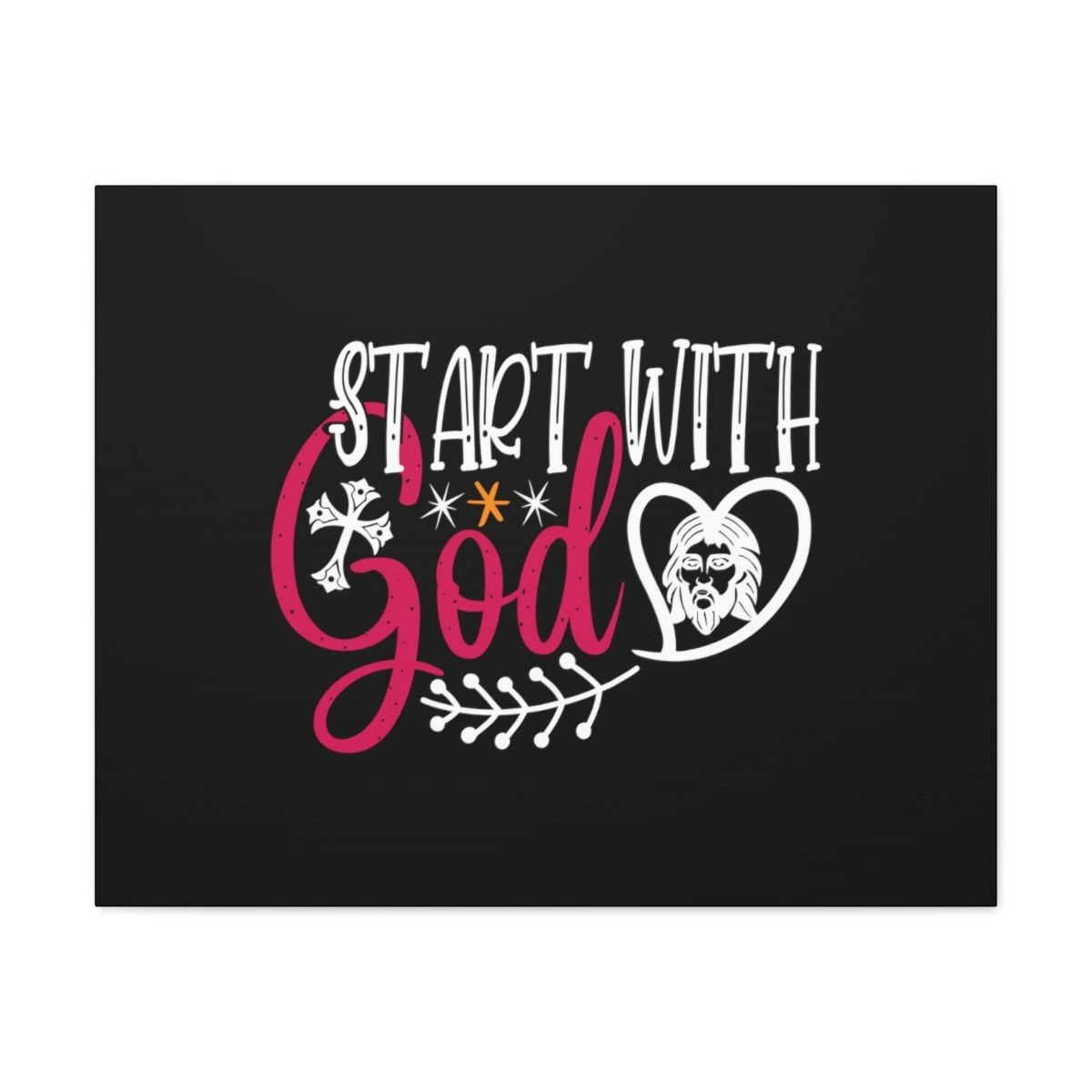 Scripture Walls Start With God Proverbs 1:7 Christian Wall Art Bible ...