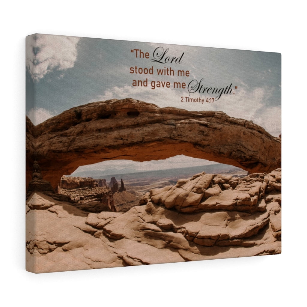 Scripture Walls Stood With Me 2 Timothy 4:17 Bible Verse Canvas ...