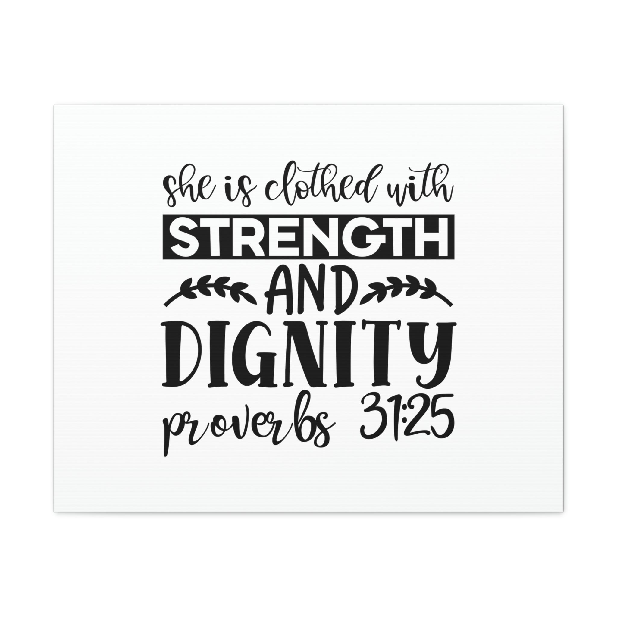 Scripture Walls Strength And Dignity Proverbs 31:25 Leaves Christian ...