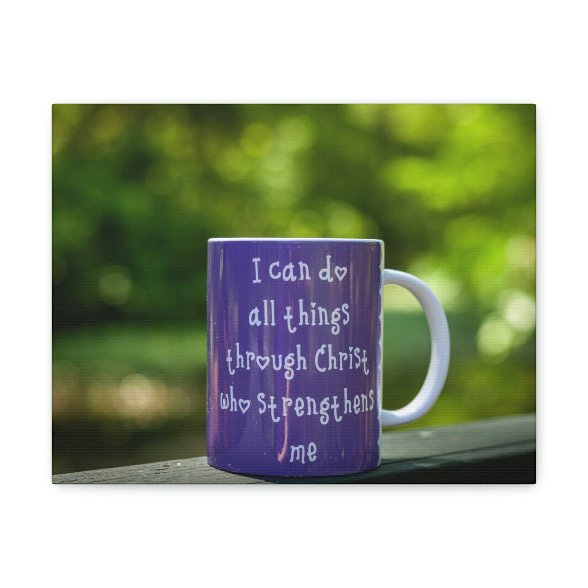 Scripture Walls Strengthens Me Philippians 4:13 Purple Mug Christian ...