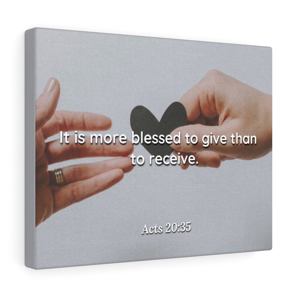 Scripture Walls Support The Weak Acts 20:35 Bible Verse Canvas ...